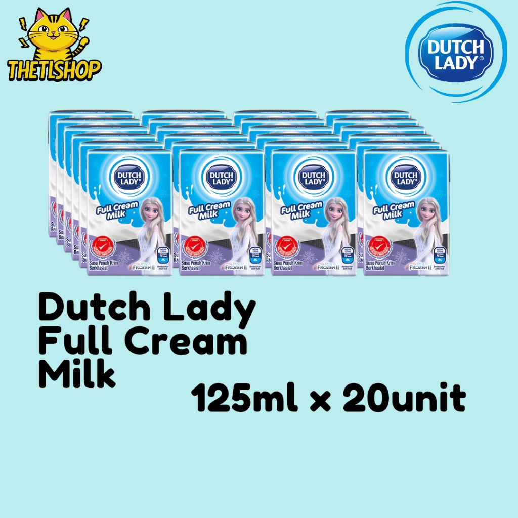 Dutch Lady Full Cream Milk UHT 125ml X 20unit | Shopee Singapore