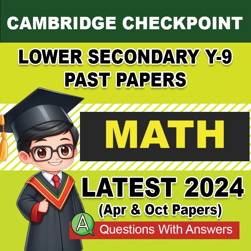 CP9 Cambridge Checkpoint Math Year 9 Past Papers 2024 | With Answers ...