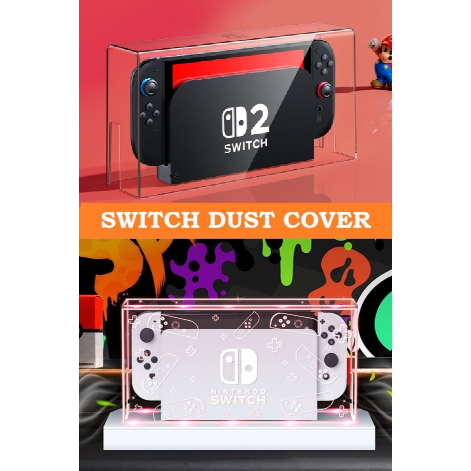 Nintendo Switch 2 OLED V1 V2 Acrylic Dust Cover Dust Guard | Shopee ...