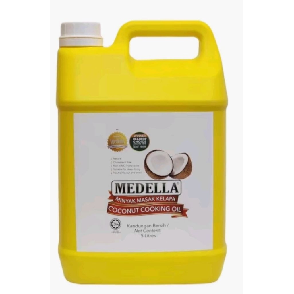 Medella Coconut Cooking Oil 5kg | Shopee Singapore