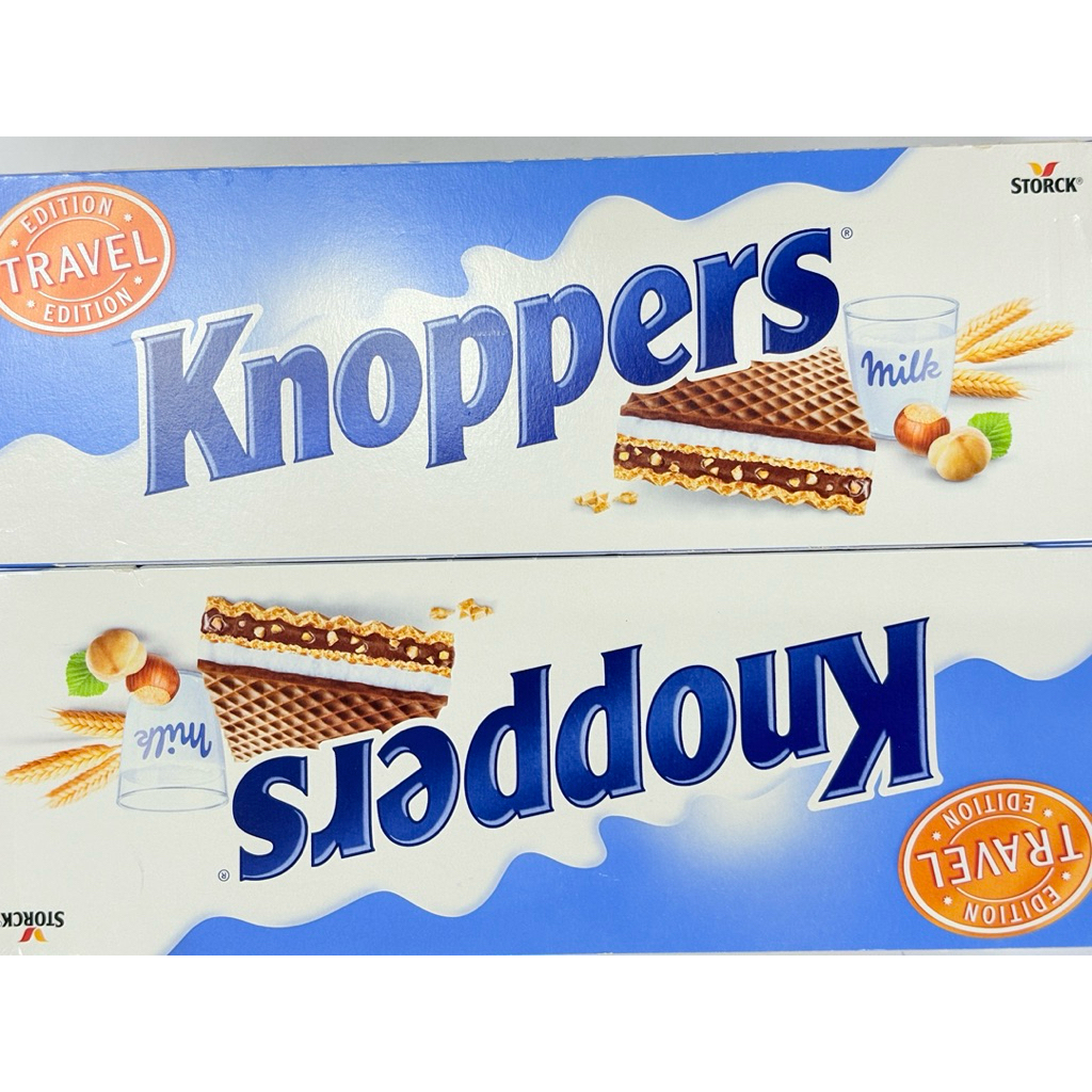 Knoppers Hazelnut Chocolate Crispy Wafer 375 g ( 15 pcs x 25g) | Shopee ...