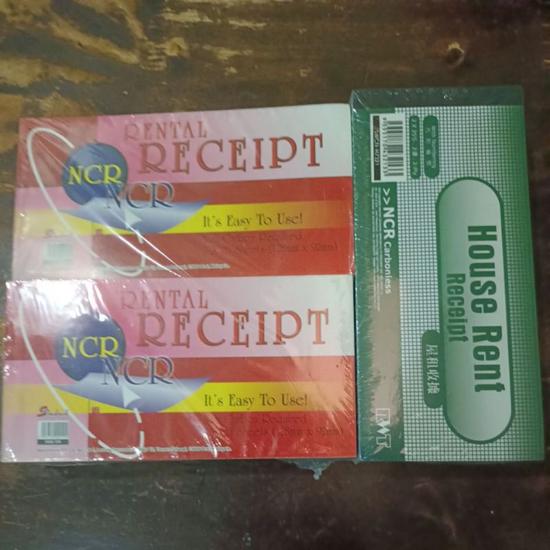 Rental receipt book NCR official receipt resit rasmi house rent receipt ...