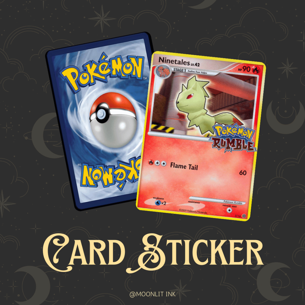 [Pokemon TCG Card Sticker - NINETALES PART 1] TnG Sticker / Access Card ...