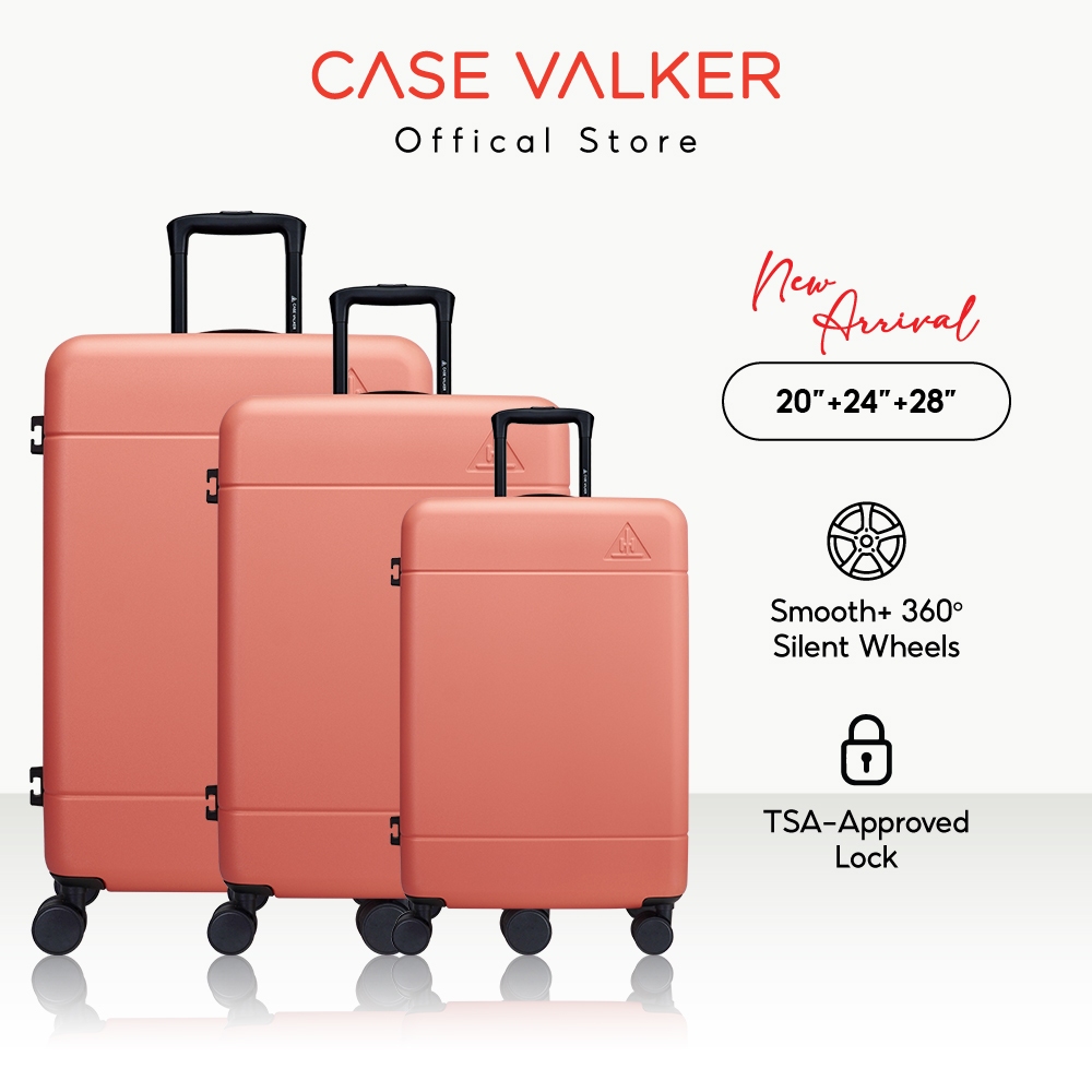 Case Valker LUNA PC Hard Case TSA Lock Suitcase Luggage Bag (20" + 24 ...