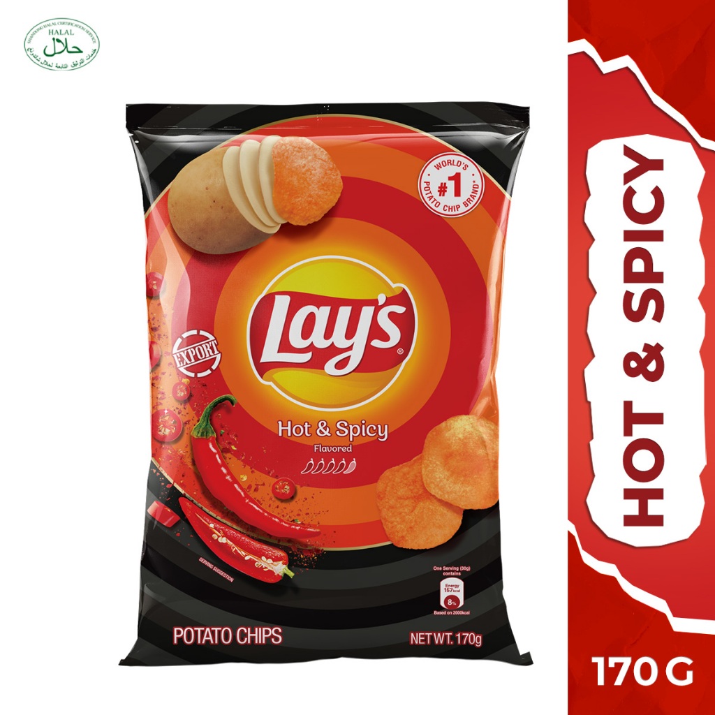Lay's Hot & Spicy (170g) | Shopee Singapore
