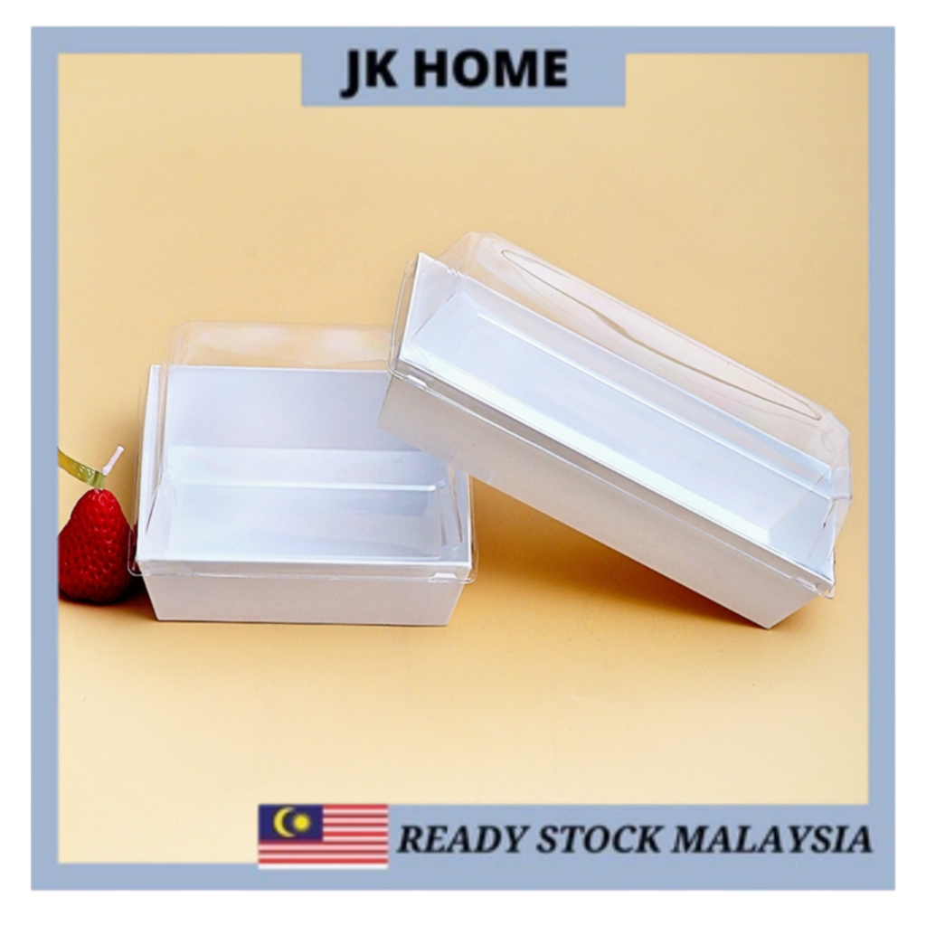 JK HOME 50 PCS Kraft/White Paper Square and Rectangular Cake Box ...