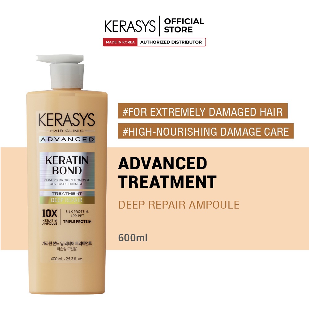 Kerasys Advanced Keratin Bond Deep Repair Treatment 600ml (New Version ...