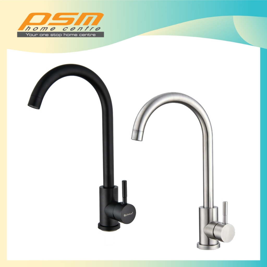 Stainless Steel 304 Table Mounted Black Satin Finishing Pillar Mounted ...
