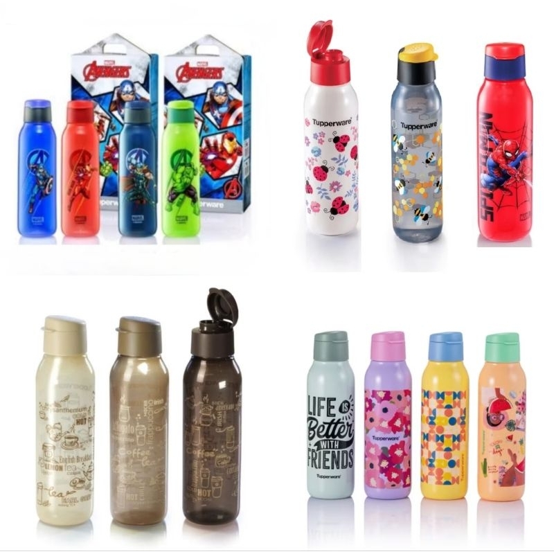 Tupperware Avengers / Whimsical / Spiderman / Round Eco Bottle | Shopee ...