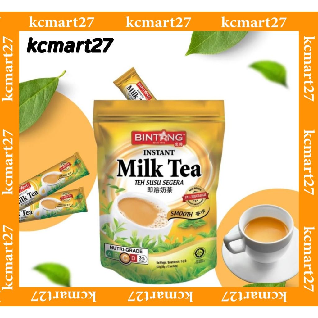 BINTANG Teh Susu Segera Smooth Milk Tea (12 sachets x 36g) | Shopee ...