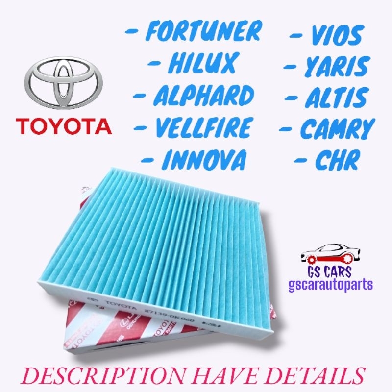 Toyota Air-Cond Cabin Filter Hilux Revo GUN125 GUN126/Alphard/Vellfire ...