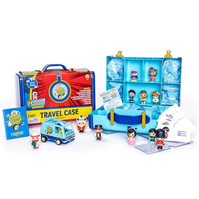 Ryan’s World Tour Suitcase, 12 Country Themed Mystery Micro Figures ...