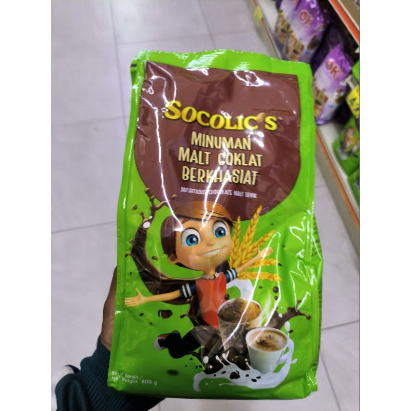 Socolics malt chocolate drink powder tasty 800g | Shopee Singapore
