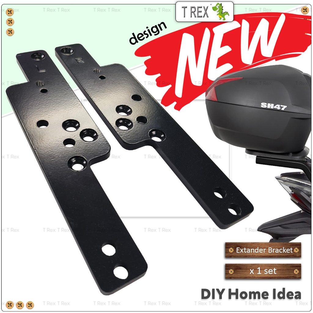 T Rex DIY Motor HRX/HRV PNP Givi Storage Top Box Rack Extender Bracket ...
