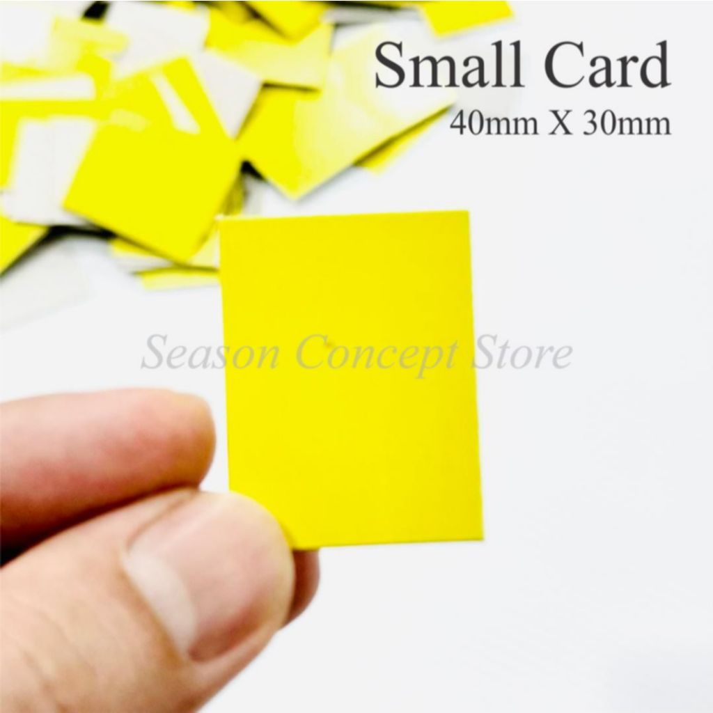 Small Yellow Card Tag Price Tag Yellow Card Art Card Size 30mm x 40mm ...