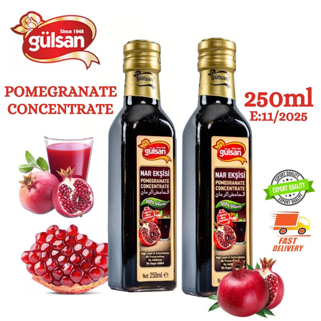 Gulsan Pomegranate Concentrate Pati Delima 250ML | Shopee Singapore