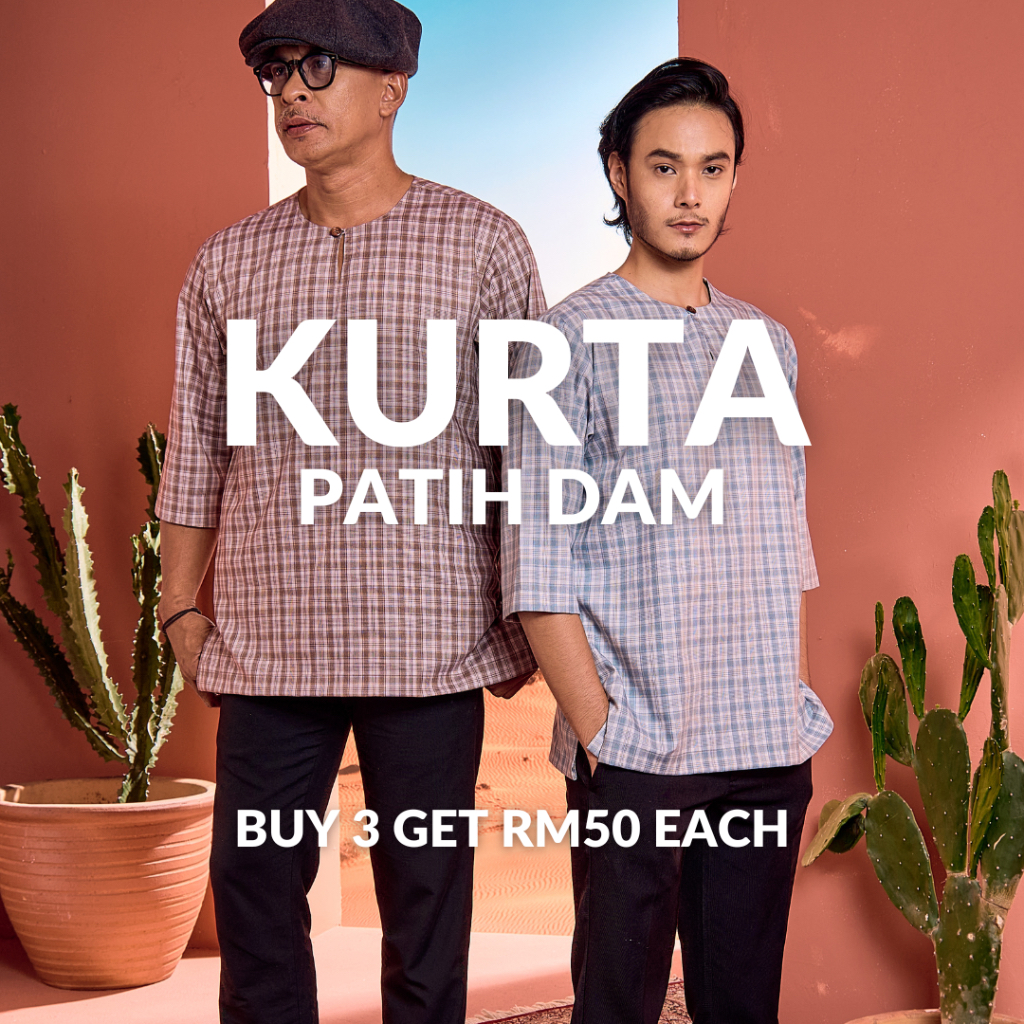 Kurta Patih Dam Relaxed Fit Cutting | Shopee Singapore