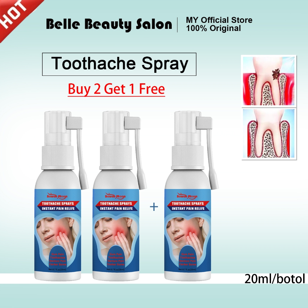 Toothache Spray 20ml Ubat Sakit Gigi Berlubang Relief Denture Pain ...