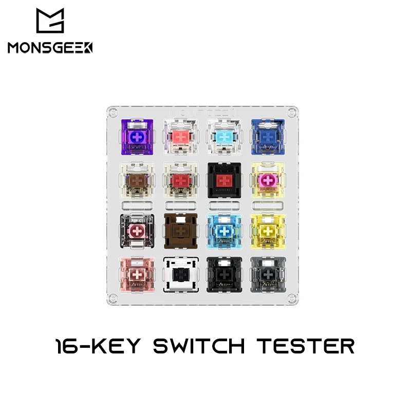 Akko x MonsGeek Acrylic 16-key Switch Tester For Mechanical Keyboard ...