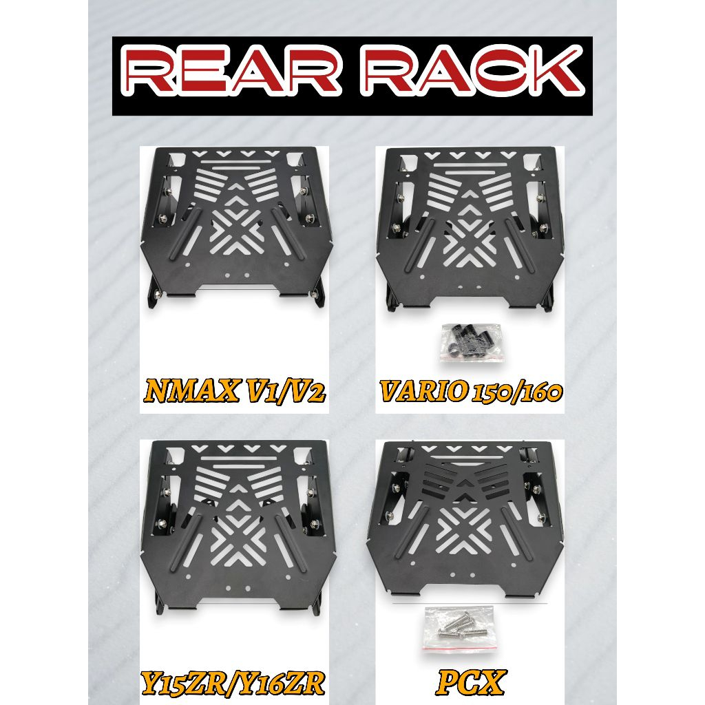TOP RACK FOLDABLE ADJUSTABLE HEAVY DUTY MONORACK ADJUSTABLE REAR RACK ...