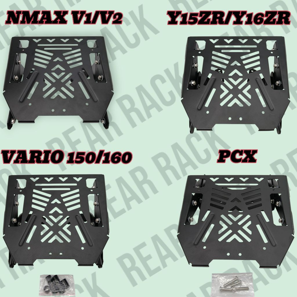 MONORACK ADJUSTABLE REAR RACK Y15ZR/Y16ZR PCX/NMAX V1/V2 VARIO 150/160 ...