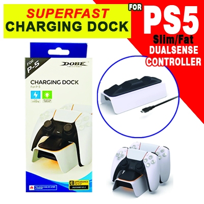 DOBE PS5 DualSense Controller SUPER Fast Charging Dock – PS5 Charger ...
