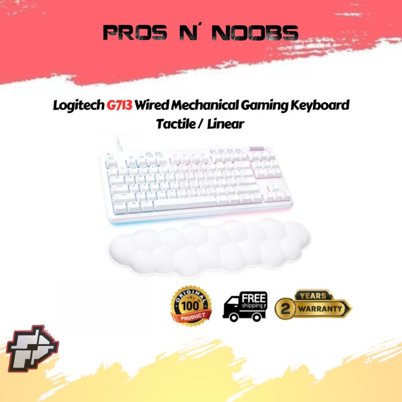 Logitech G713 Wired Mechanical Gaming Keyboard with LIGHTSYNC RGB ...