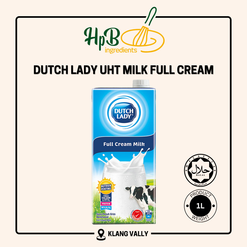 DUTCH LADY UHT Full Cream Milk 1L | Shopee Singapore