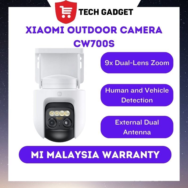 Xiaomi Outdoor Camera CW700S | 4MP 2.5K Ultra-HD Quality | 9x Dual-Lens ...