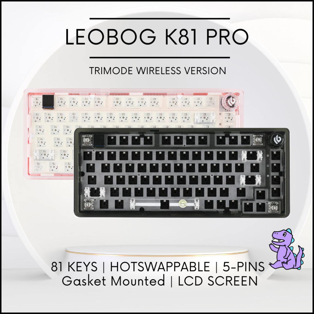 Leobog K81 Pro 75% With LCD Screen for Gif Mechanical Keyboard Keebs ...