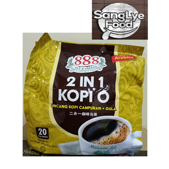 888 2 in 1 Kopi O Campuran Gula ( 13g x 20 Sachets ) | Shopee Singapore