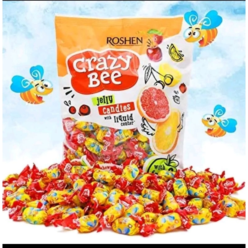 Roshen Crazy Bee Fruity Gummy Candy (1kg / 500gm 200gm) | Shopee Singapore