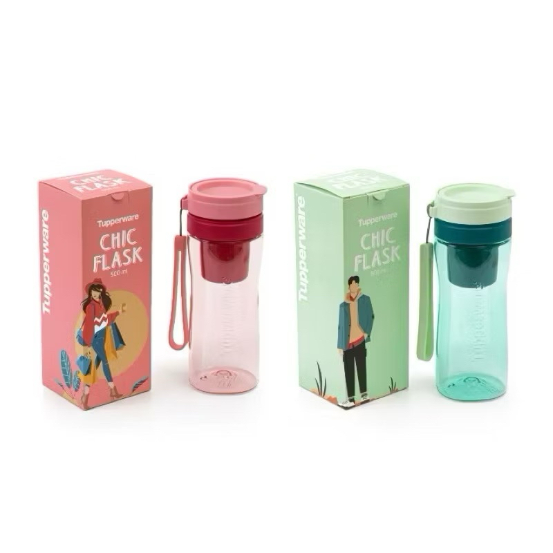 Tupperware Chic Flask 500ml (1pc) | Shopee Singapore