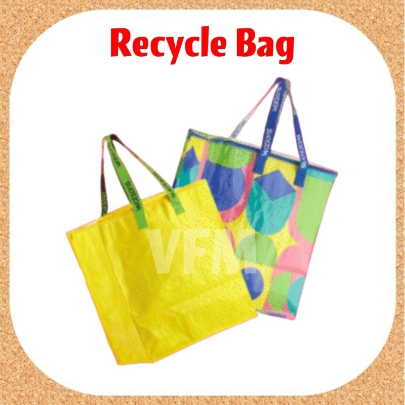 Watsons Recycle Bag With Zip Big size Reusable Shopping Bag | Shopee ...