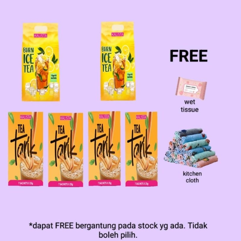 kalista tea tarik burn ice tea slimming detox fat burner kurus meal ...