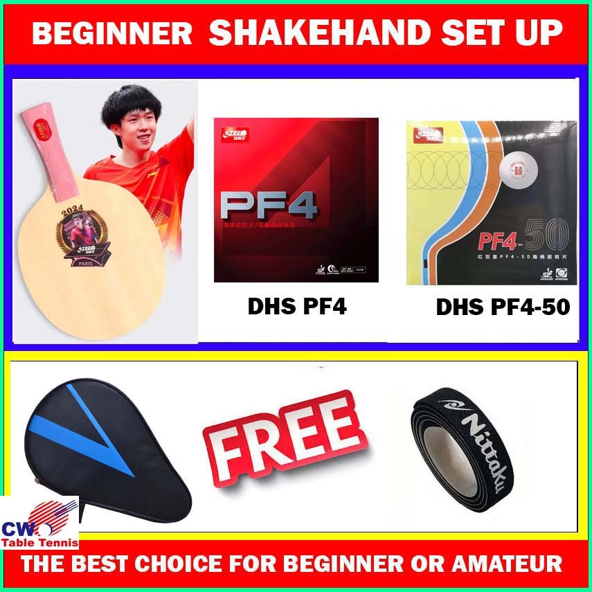 DHS 2024 PARIS EDITION Blade SUN YINSHA Blade wang chuqin Blade SET + DHS PF4 + DHS PF4-50 BLADE ...