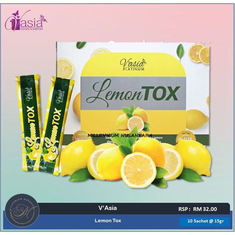 V'ASIA ( VASIA ) Platinum Lemon Tox (10 Sachets @20gr) | Shopee Singapore