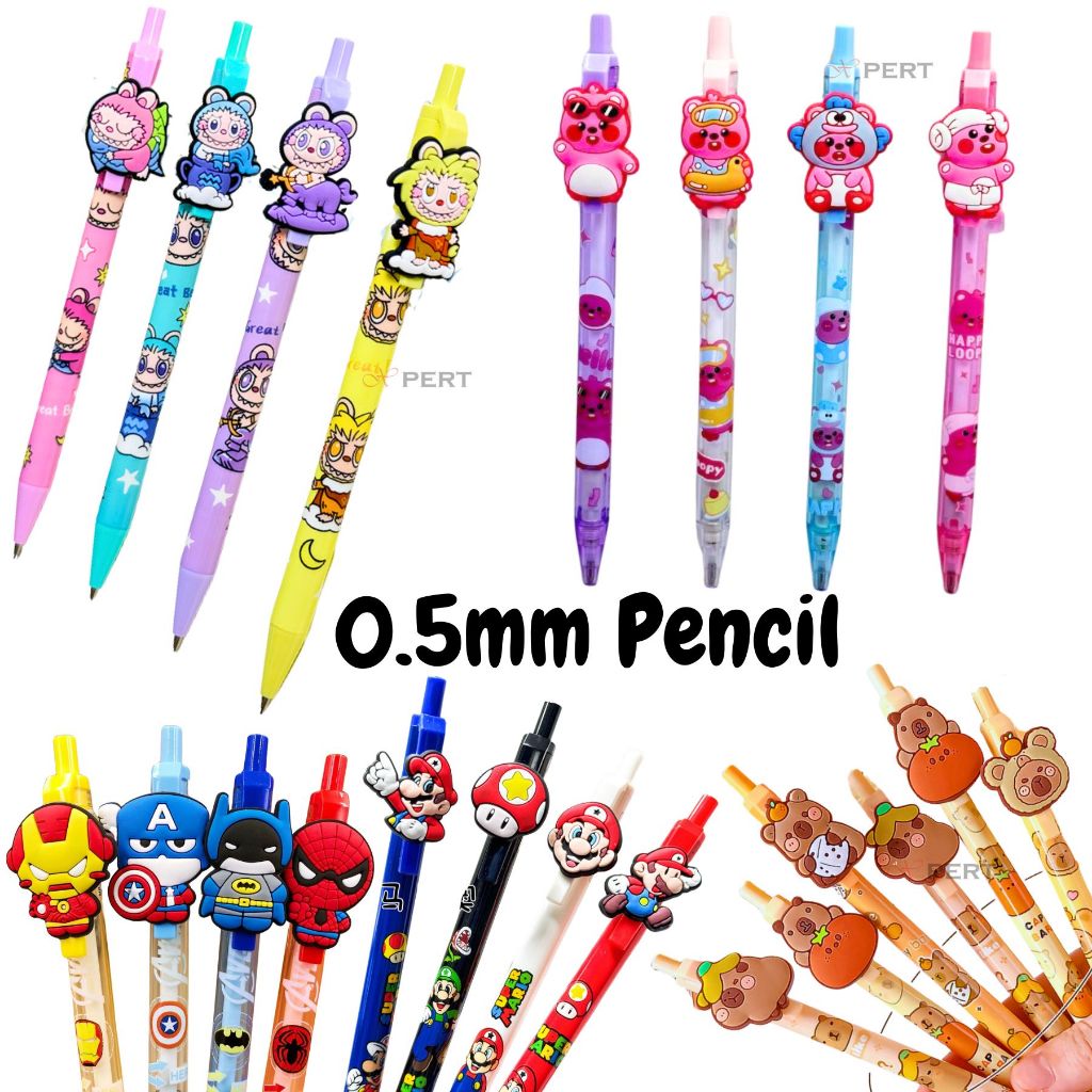 0.5mm Mechanical Pencil Cute Stationery Kid Alat Tulis Sekolah Pensil ...