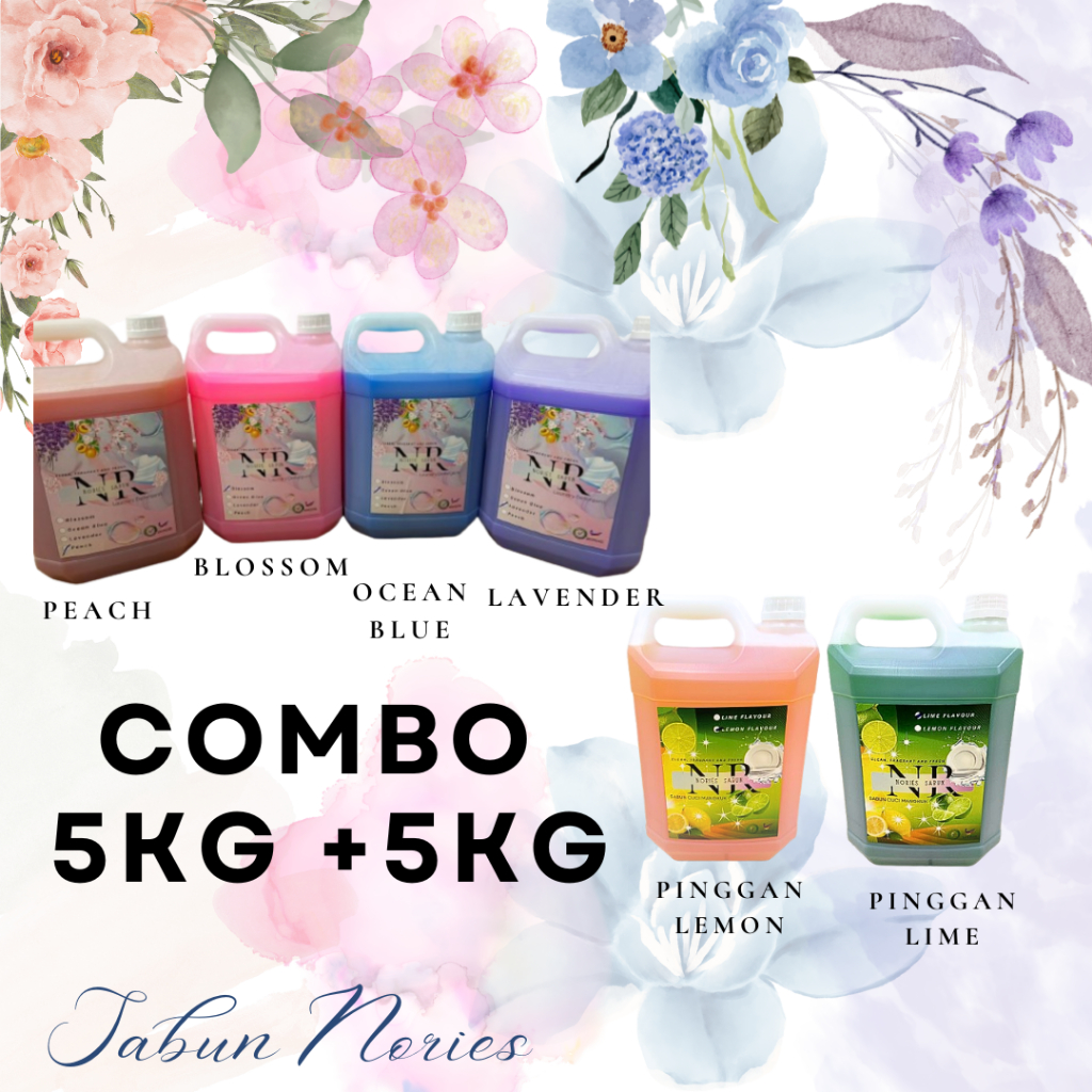 Combo Set Sabun Dobi Nories 5kg +5kg = 10 kg (Direct Kilang) | Shopee Singapore
