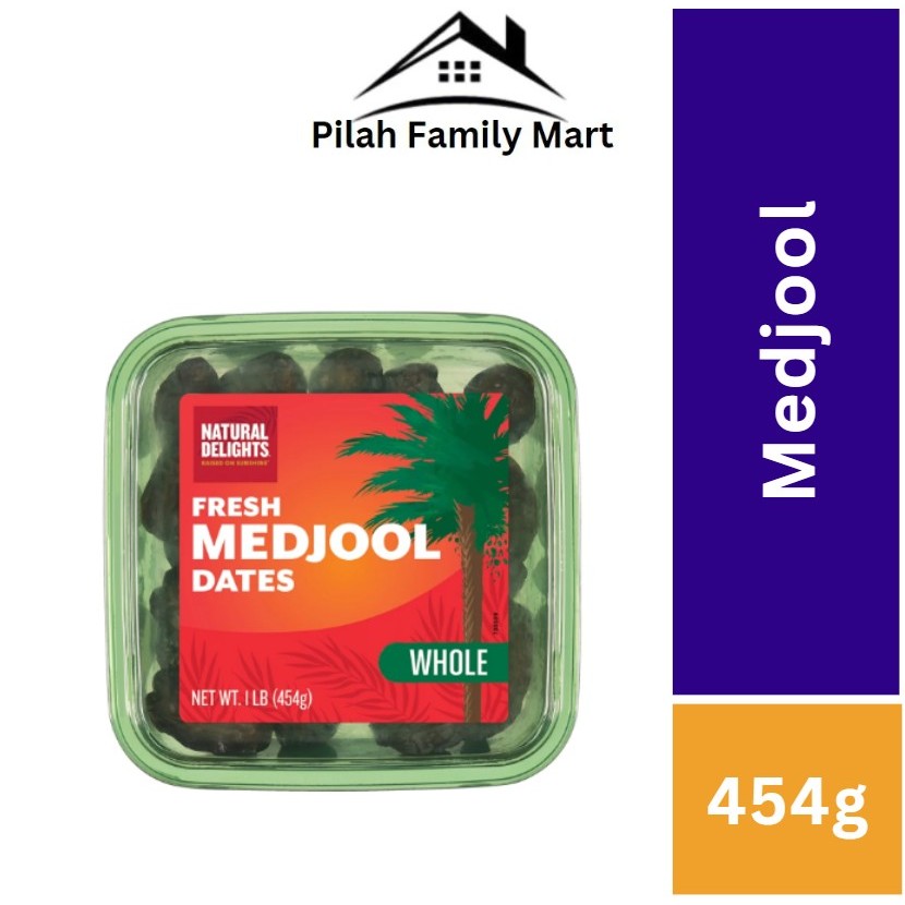 Whole Fresh Medjool NATURAL DELIGHTS Dates 454g | Shopee Singapore