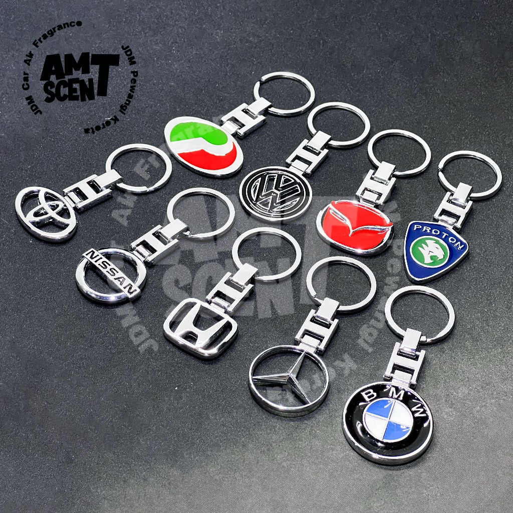 Stainless Steel Metal 3D Car Logo Keychain | Proton | Perodua | Mazda ...