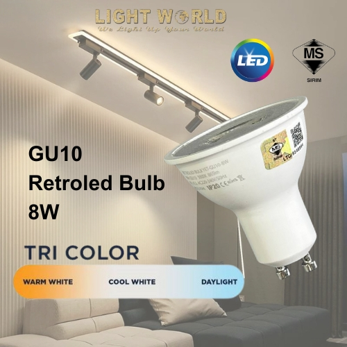YET GU10 8W SMD LED SIRIM Retroled Bulb Mentol 灯泡 3000K Warm White ...
