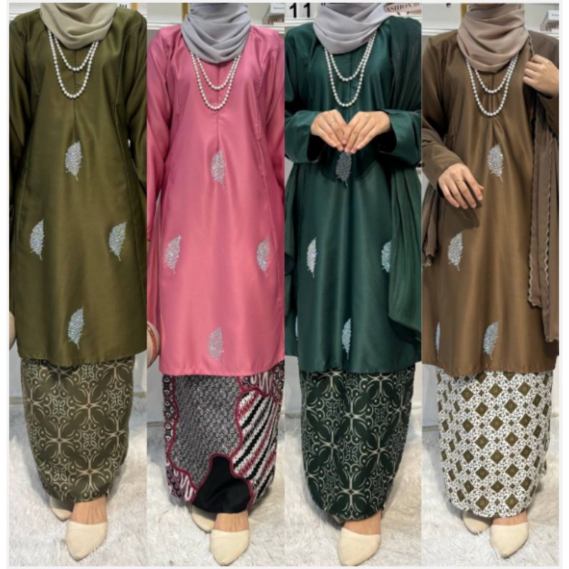 KURUNG RIAU YUNIS Premium soft duchess kain cotton | Shopee Singapore