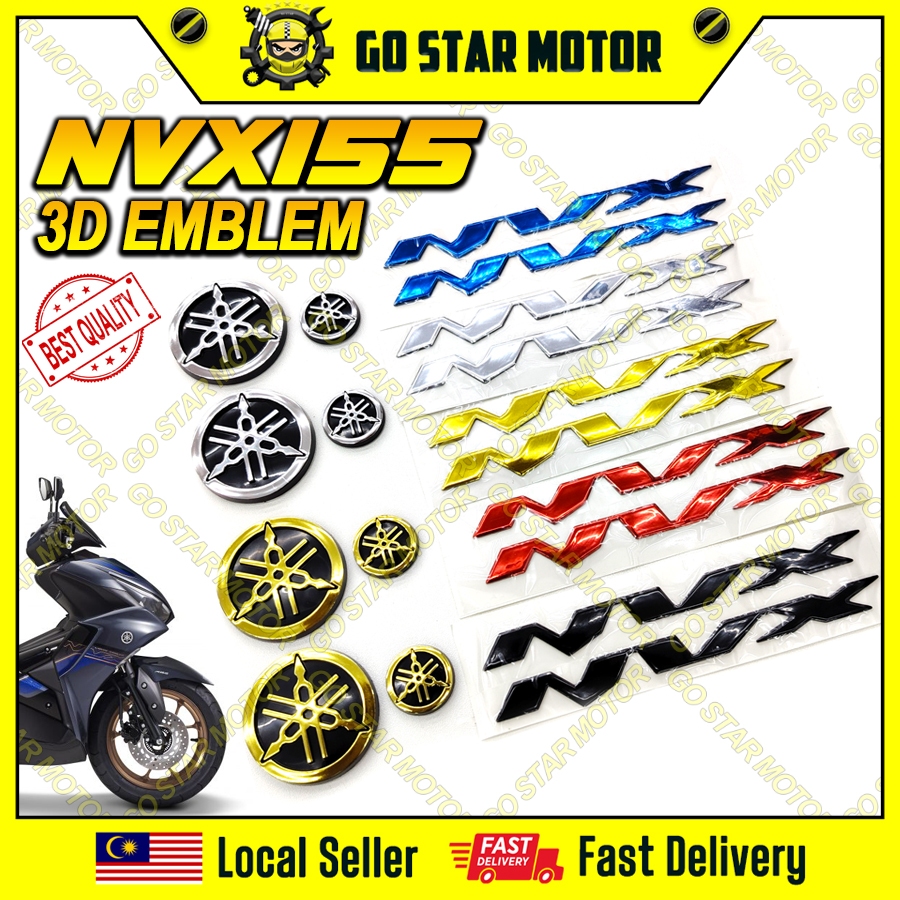 YAMAHA NVX NVX155 Emblem Sticker Logo 3D Badge Decal 3D Logo Set ...