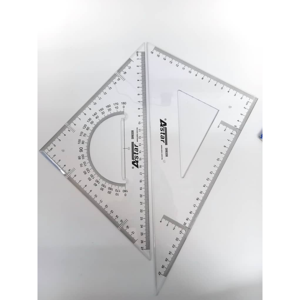 Available Astar Set Square Ruler ( 2 in 1 )30cm / Tetapkan Pembaris ...