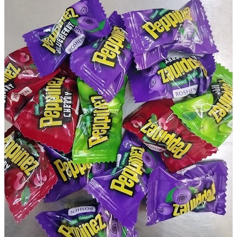 Roshen Peppinez Mix Fruit Sour Filled Candies 450g+- (HALAL) | Shopee ...