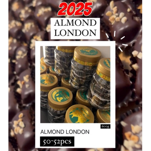Kuih Raya Almond London 50-52pcs with whole almond | Shopee Singapore