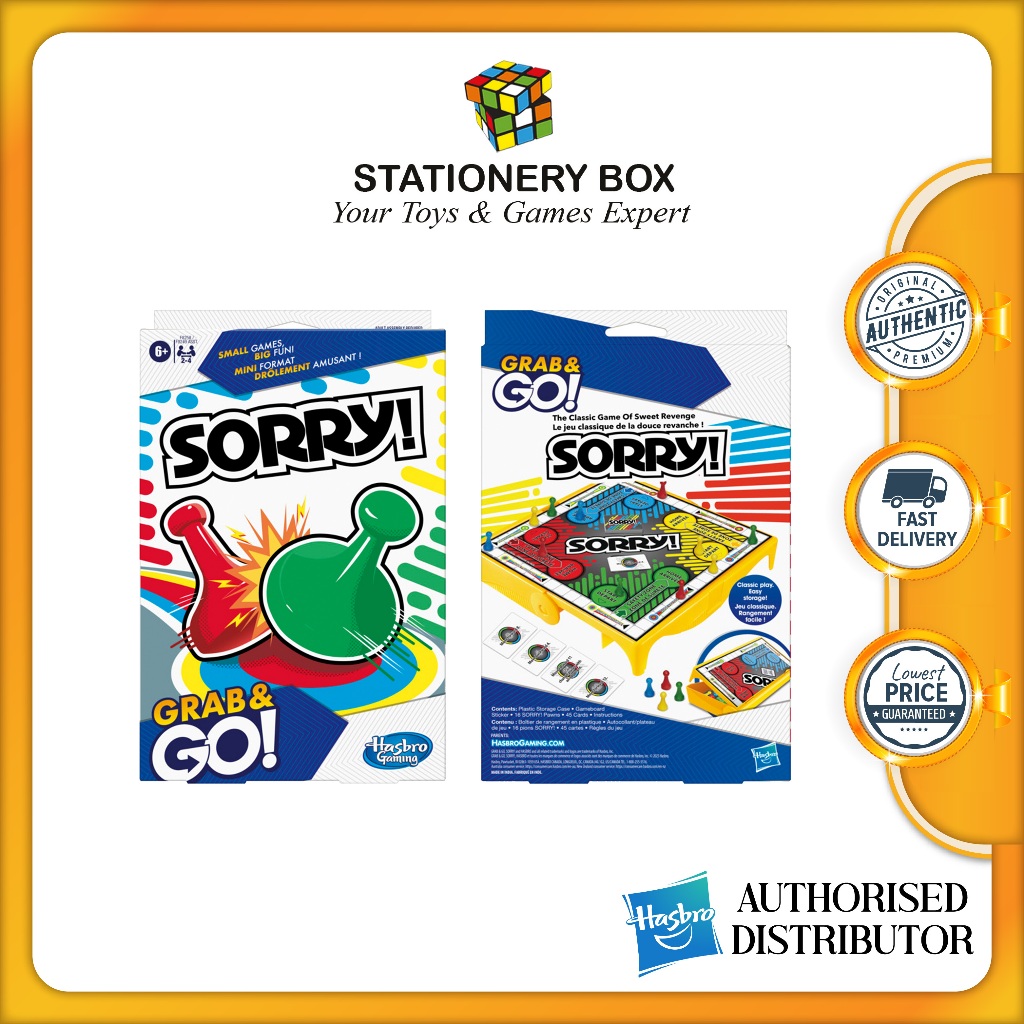 HASBRO SORRY GRAB AND GO (F8258) | Shopee Singapore