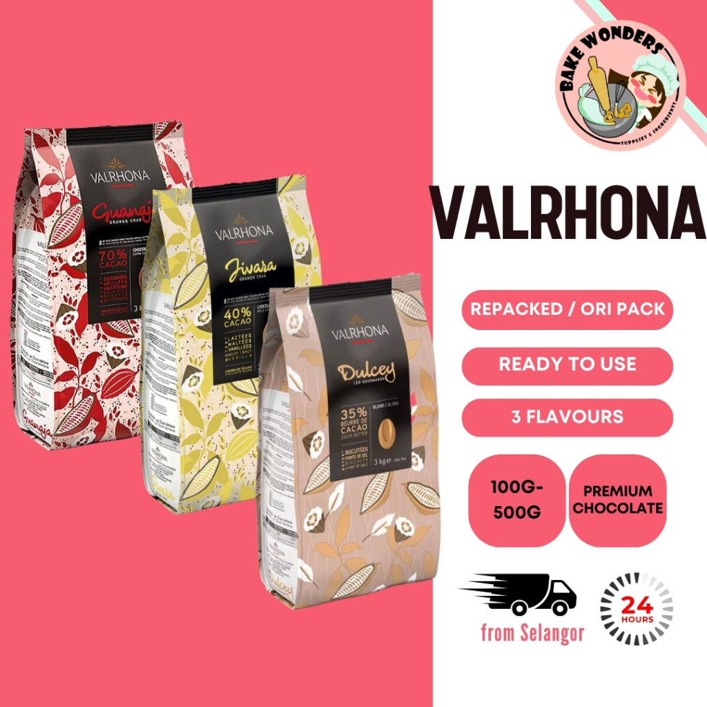 Valrhona Chocolates/ Valrhona Guanaja 70% Dark Chocolate/ Valrhona ...