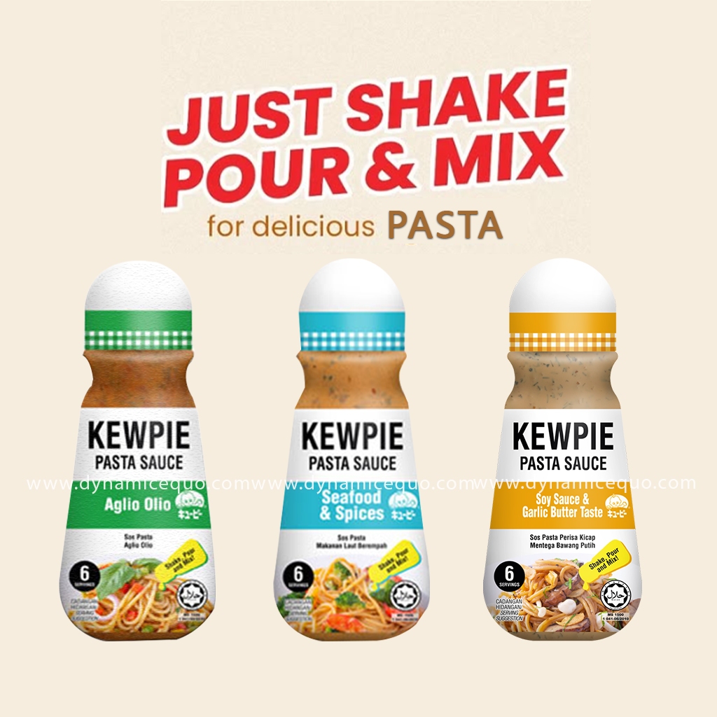 Kewpie Pasta Sauce 200G Halal Aglio Olio Sauce Seafood and Spices Soy ...